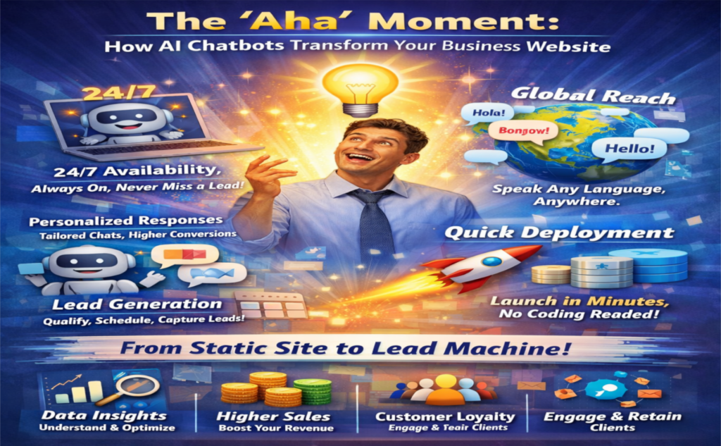 The "Aha" Moment: How AI Chatbots Transform Your Business Website